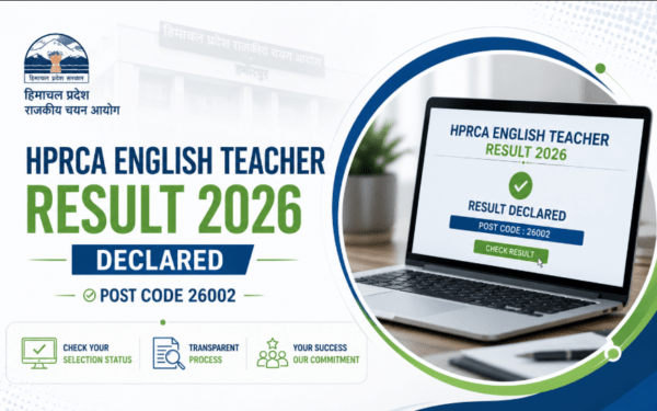 HPRCA English Teacher Result 2026 Declared (Post Code 26002) – Check ...